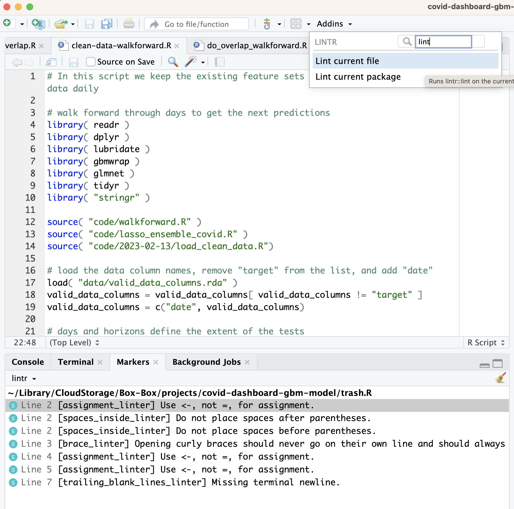 R code style with the lintr and styler packages - 4 Linting With lintr